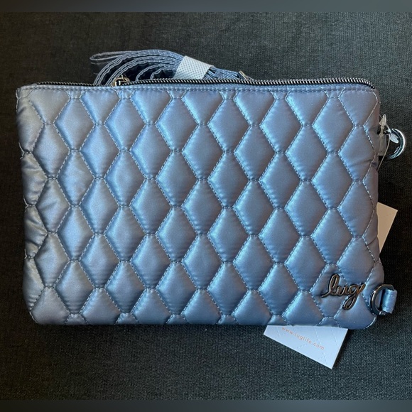 lug | Bags | Lug Peekaboo 2 Convertible Crossbody Bag Metallic Blue ...